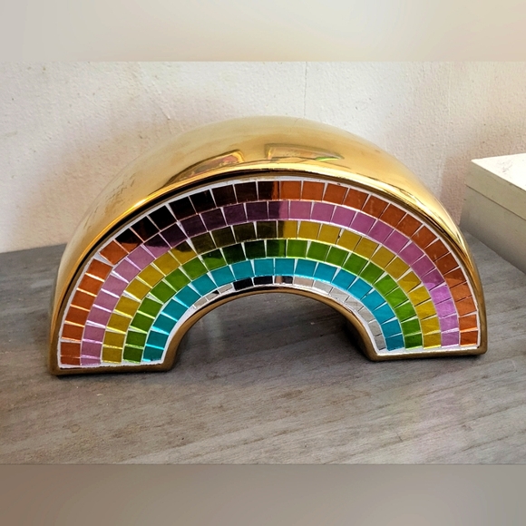 Accents | Ceramic Mirrored Rainbow Decor | Poshmark